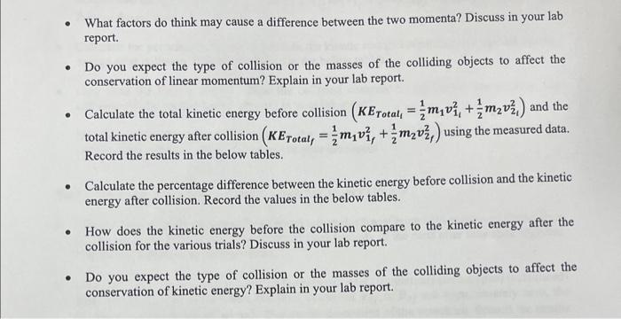 Part C - Completely Inelastic Collision with | Chegg.com