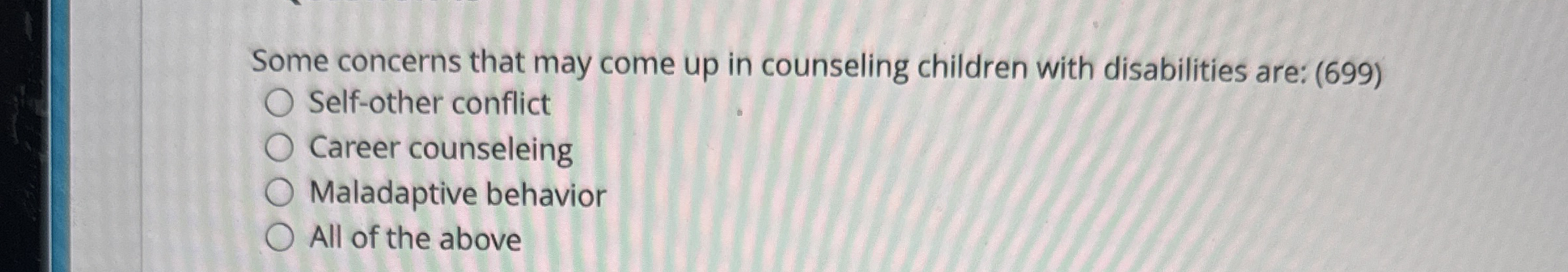 Solved Some concerns that may come up in counseling children | Chegg.com