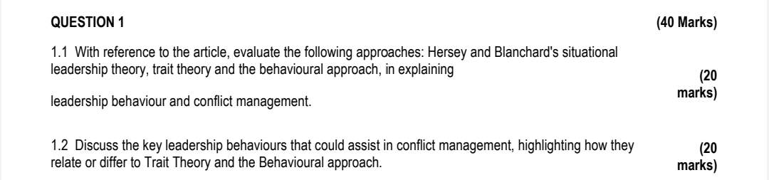 Solved QUESTION 1(40 ﻿Marks)1.1 ﻿With reference to the | Chegg.com