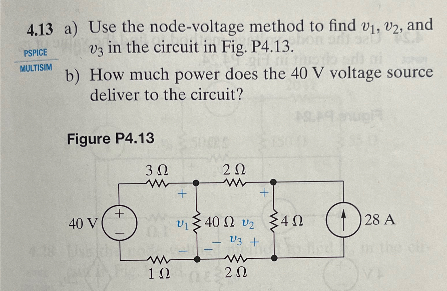 Solved Instead Voltage source = 20V and current source = 14A | Chegg.com