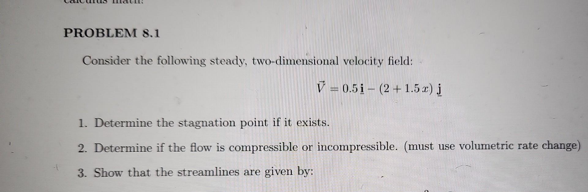 Solved Consider the following steady, two-dimensional | Chegg.com