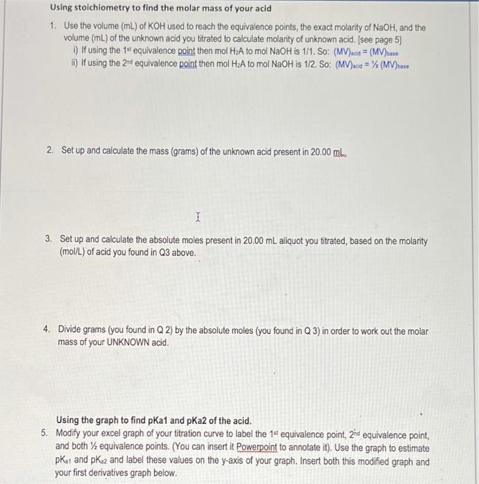 Solved Finding the Equivalence points: The best method to | Chegg.com