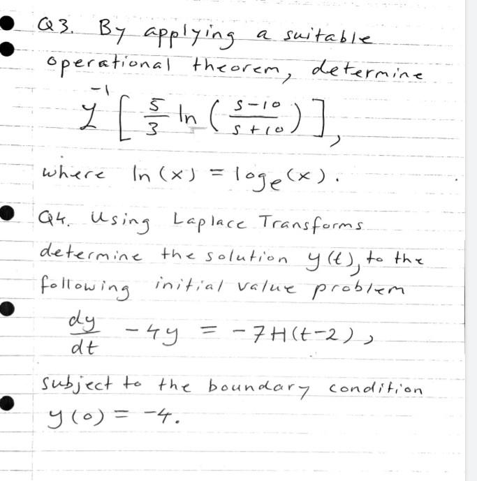 Solved Q3. 5 3 s in (5) ], S-10 stro By applying a suitable | Chegg.com