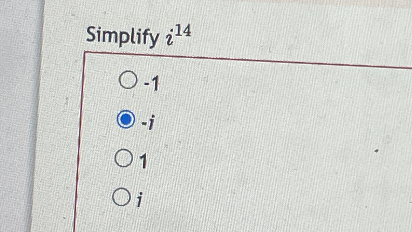 Solved Simplify i14-1-i1i | Chegg.com