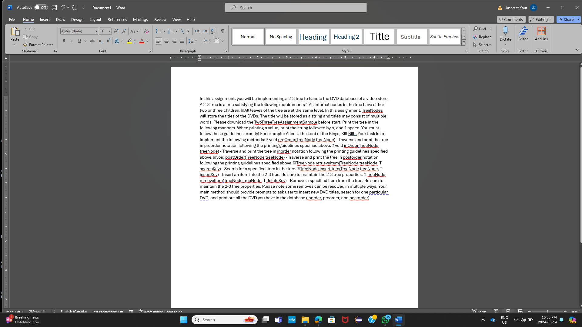 Solved In this assignment, you will be implementing a 2-3 | Chegg.com