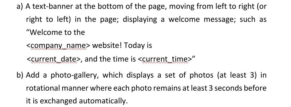 Solved Html,css, Javascript with explanation and screen | Chegg.com