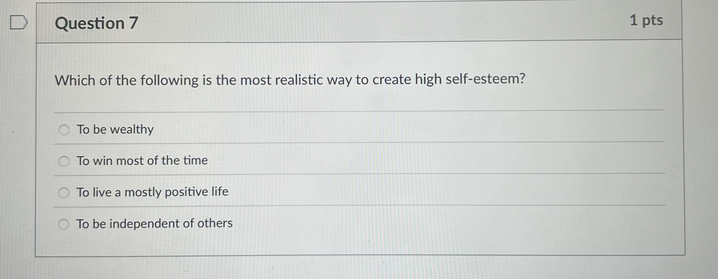 Solved Question 71 ﻿ptsWhich of the following is the most | Chegg.com