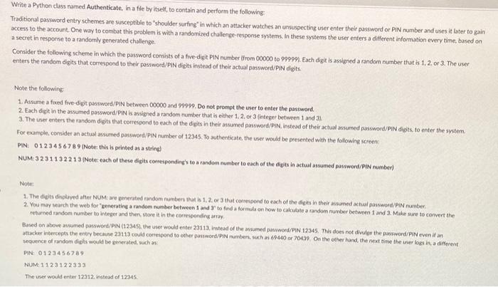 Solved Create this PYTHON program (You will get disliked if | Chegg.com