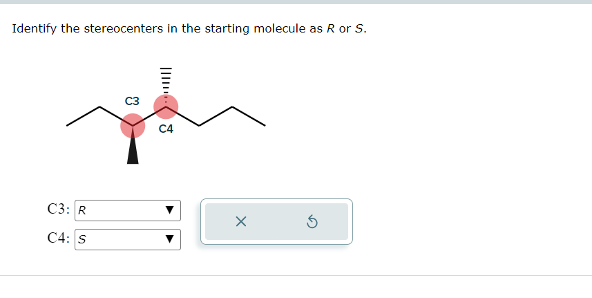 Solved Identify the stereocenters in the starting molecule | Chegg.com