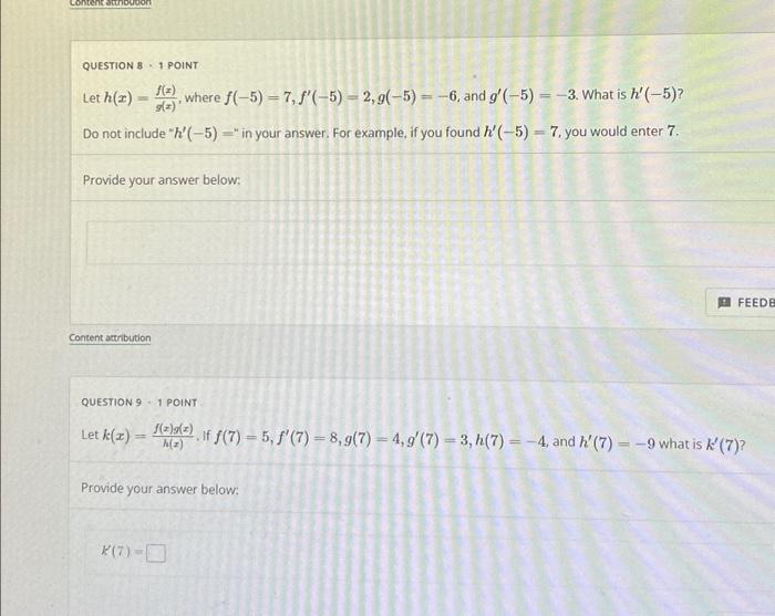 Solved Content attribution QUESTION 8 1 POINT f(x) g(1) Let | Chegg.com Solved Content attribution QUESTION 8 1 POINT f(x) g(1) Let | Chegg.com
