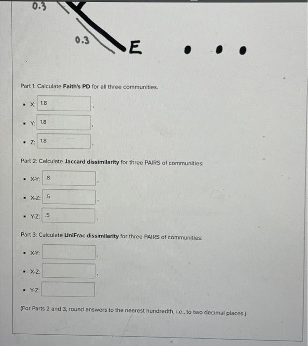 Solved This is a three part question with three answers per | Chegg.com
