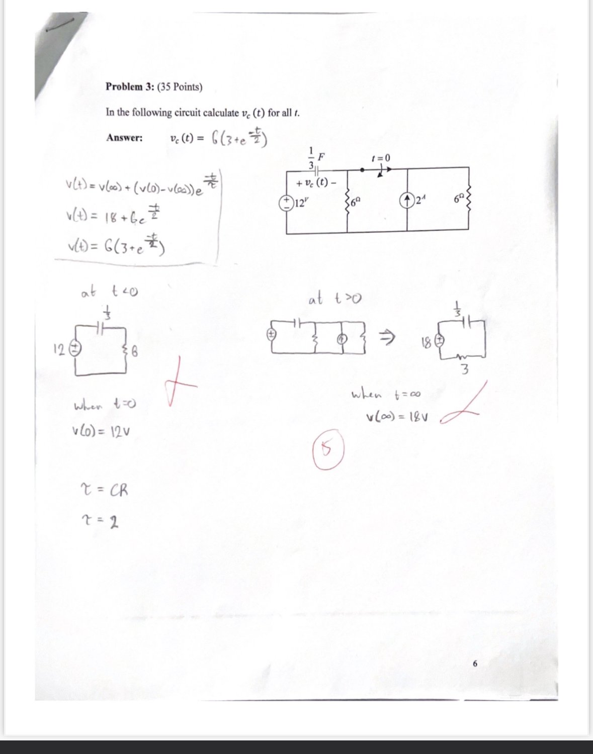 Problem 3: (35 ﻿Points)In the following circuit | Chegg.com