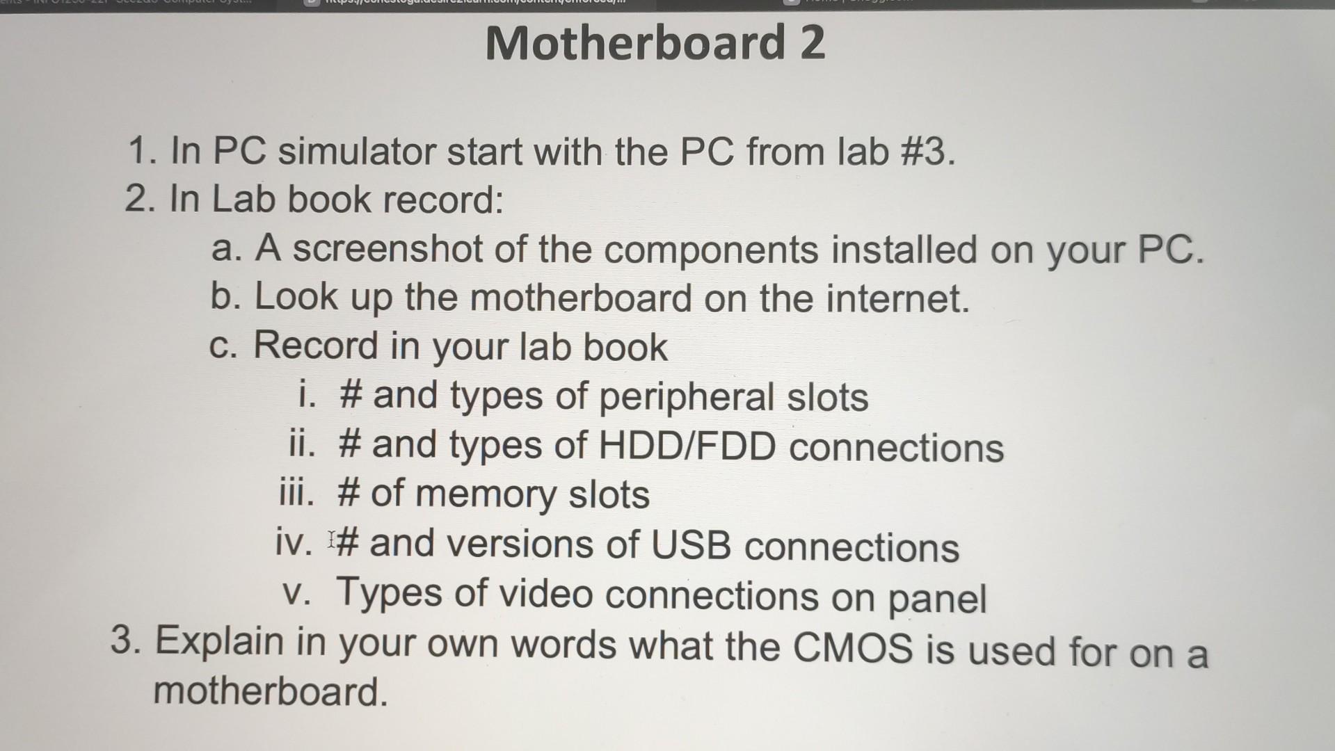 Solved 1. In PC simulator start with the PC from lab #3. 2. | Chegg.com