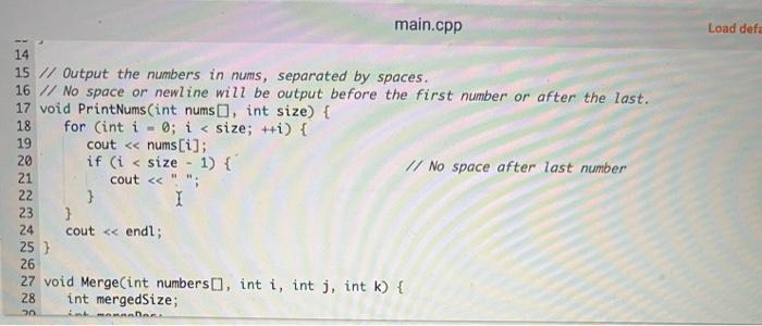 The program is the same as shown at the end of the | Chegg.com