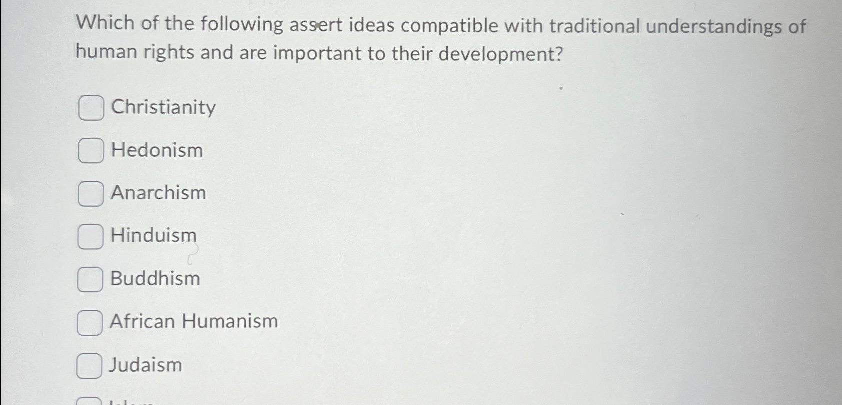 Solved Which of the following assert ideas compatible with | Chegg.com