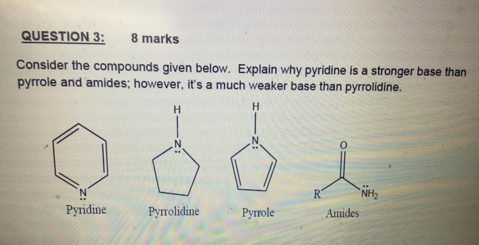 Solved Consider the compounds given below. Explain why | Chegg.com