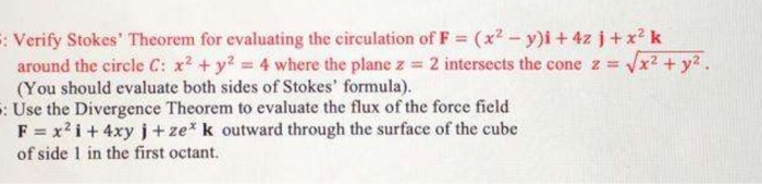Solved • Verify Stokes' Theorem for evaluating the | Chegg.com