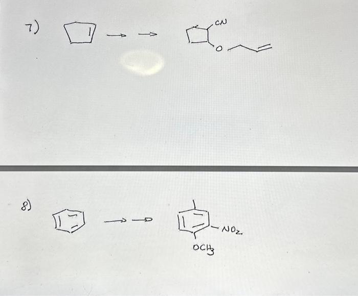 please solvewrite the synthesis sequence to obtain | Chegg.com