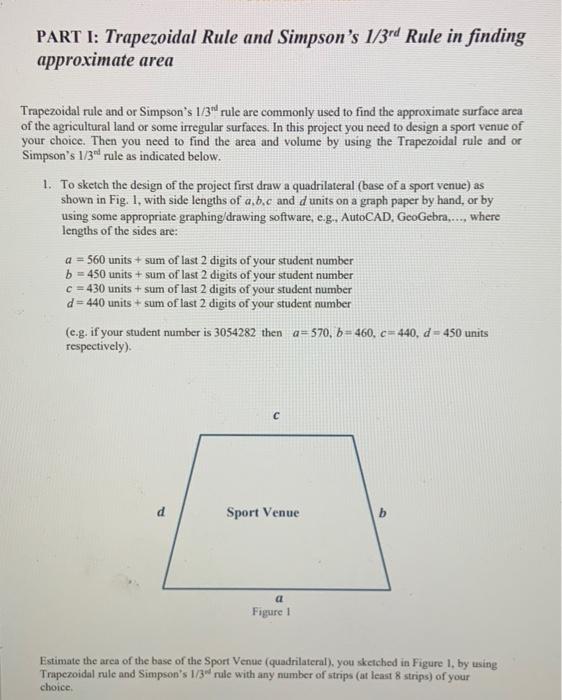 PART I: Trapezoidal Rule and Simpson's 1/3rd Rule in | Chegg.com