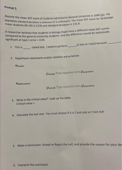 Solved 5sume the mean SAT score of students admitted to | Chegg.com