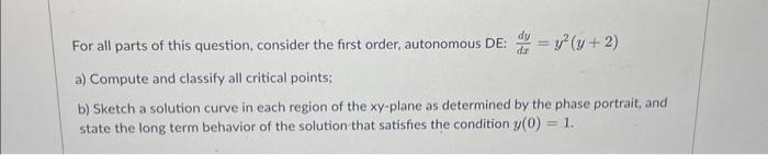 Solved For all parts of this question, consider the first | Chegg.com