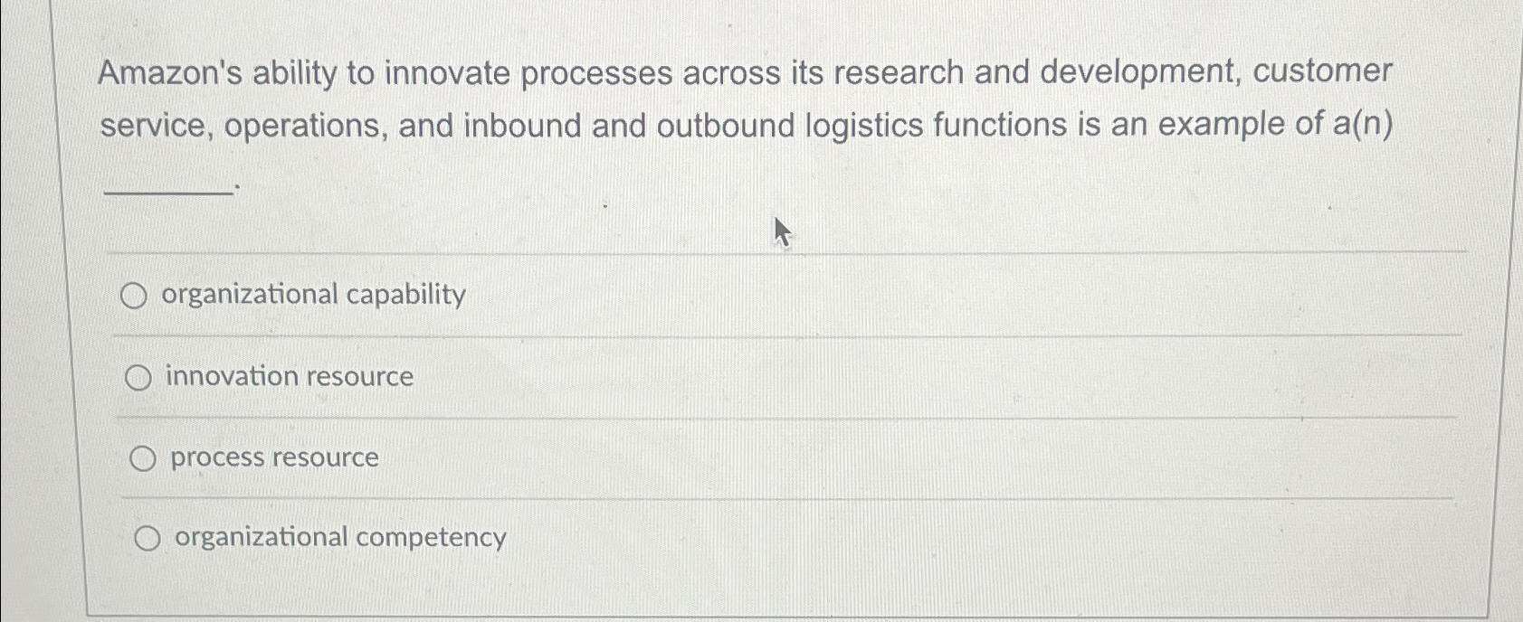 Solved Amazon's ability to innovate processes across its | Chegg.com