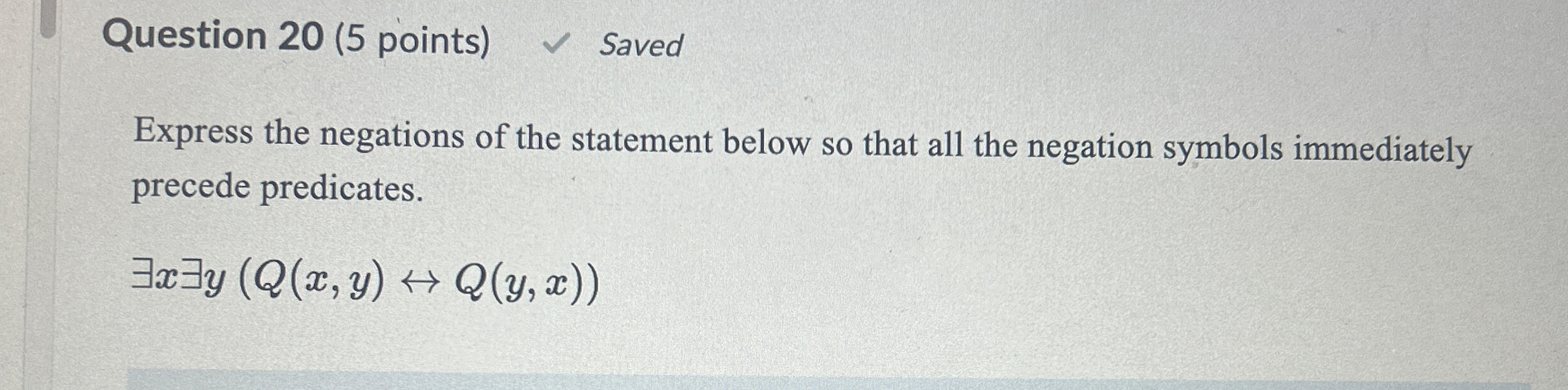 Solved Express the negations of the statement below so that | Chegg.com