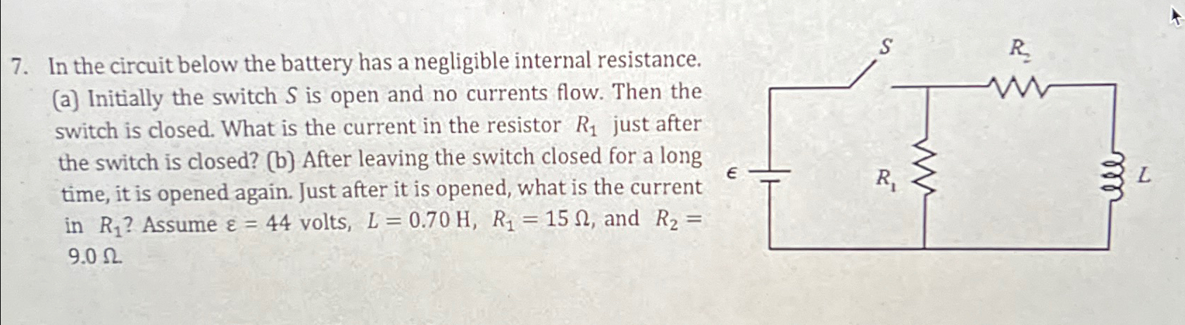 Solved In the circuit below the battery has a negligible | Chegg.com