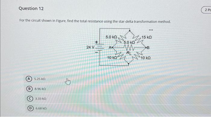 Solved For the circuit shown in Figure, find the total | Chegg.com