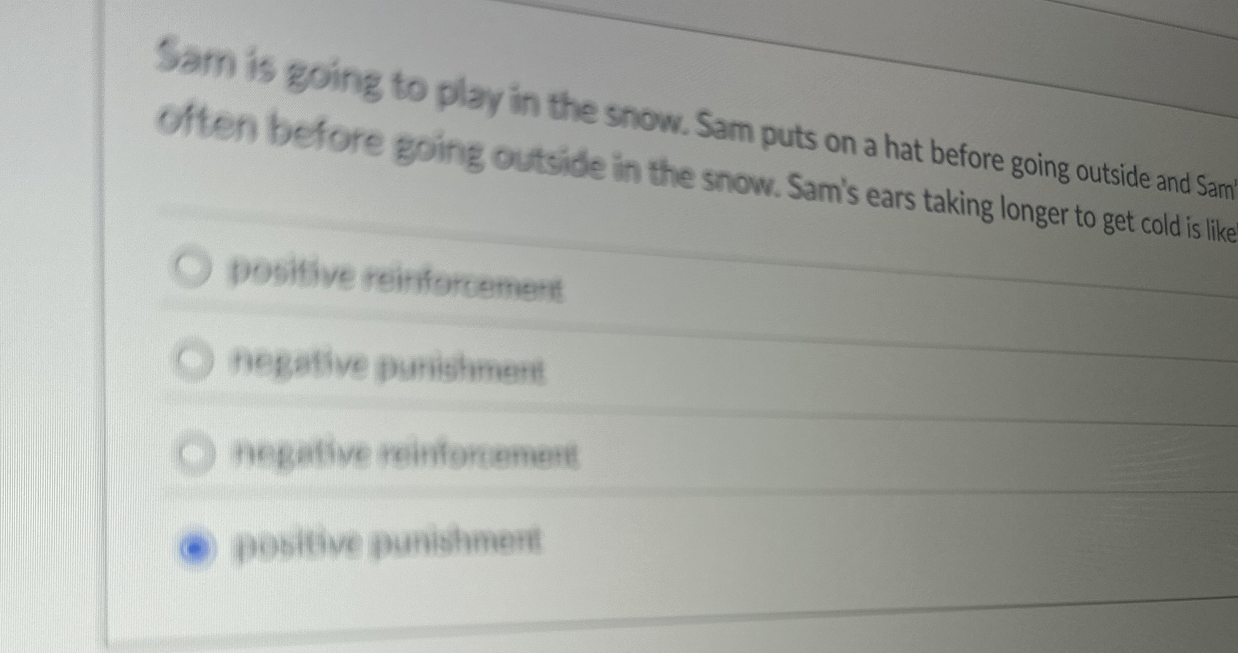 Solved Sam is going to play in the snow. Sam puts on a hat | Chegg.com