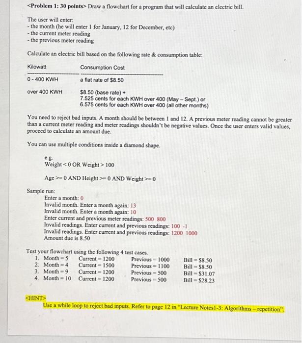 Solved Draw a flowchart for a | Chegg.com