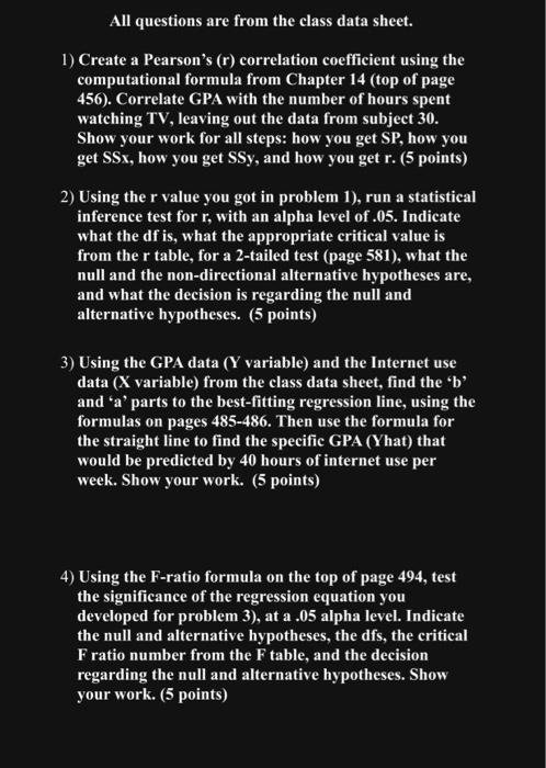 Disregard using the equations on specific pages, I'd | Chegg.com