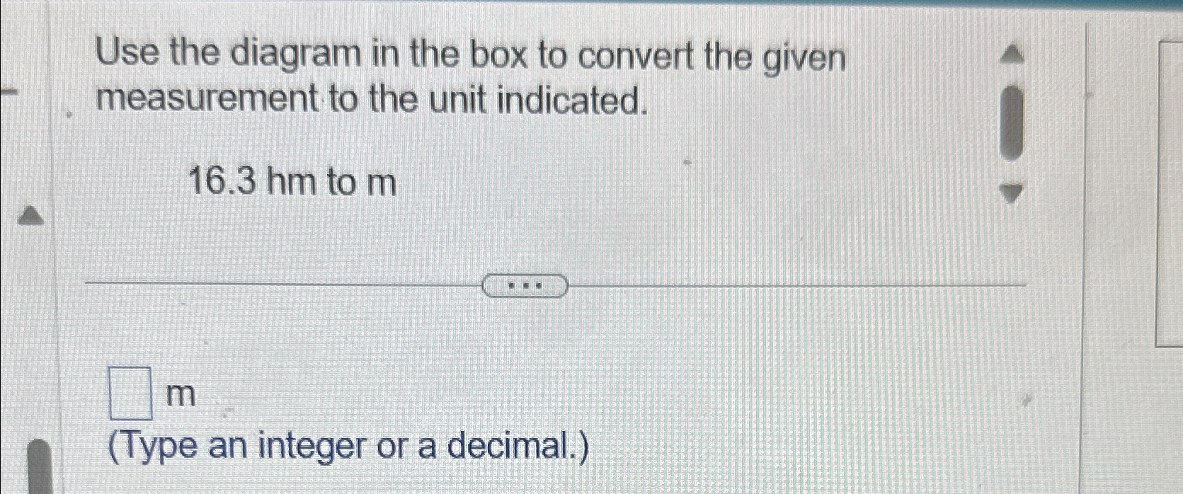 Solved Use the diagram in the box to convert the given | Chegg.com