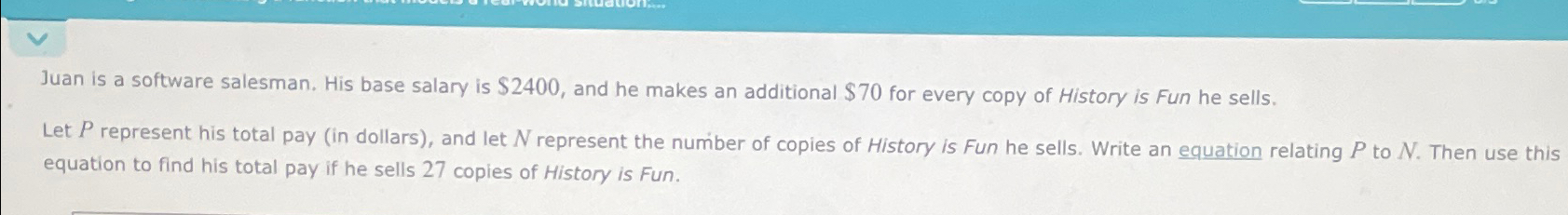 Solved Juan is a software salesman. His base salary is | Chegg.com