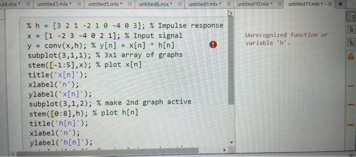 Solved correct the error in the code(Matlab)% compute and | Chegg.com