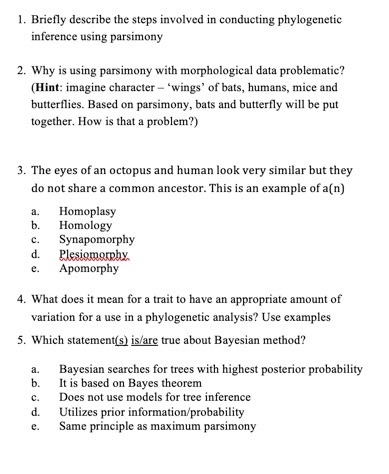 Solved 1. Briefly describe the steps involved in conducting | Chegg.com