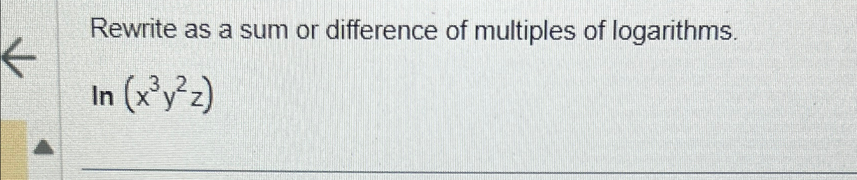 Solved Rewrite as a sum or difference of multiples of | Chegg.com