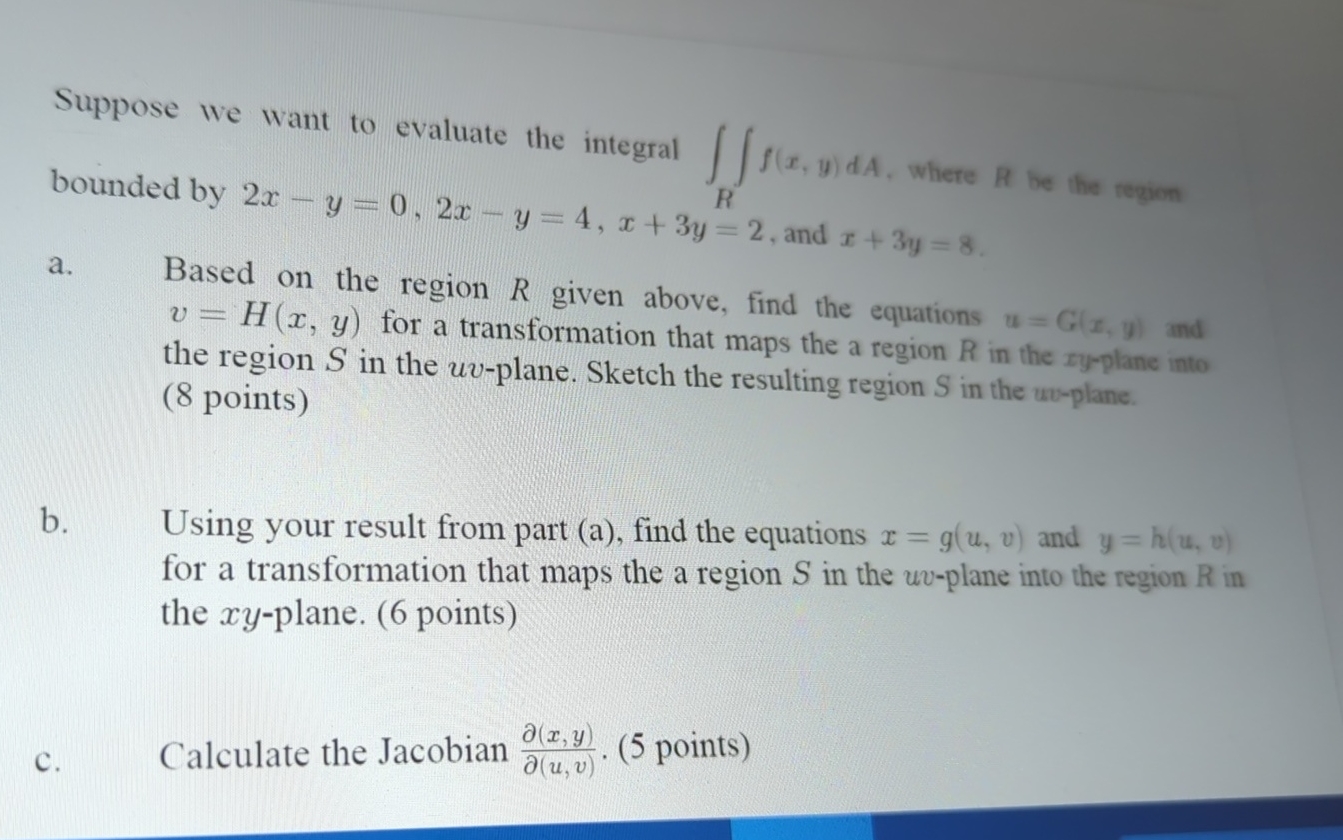 Solved Suppose we want to evaluate the integral ∬Rf(x,y)dA, | Chegg.com