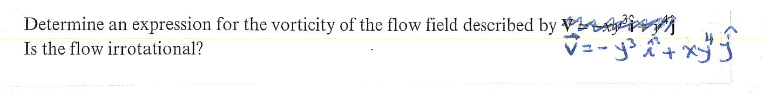 Solved Determine an expression for the vorticity of the flow | Chegg.com