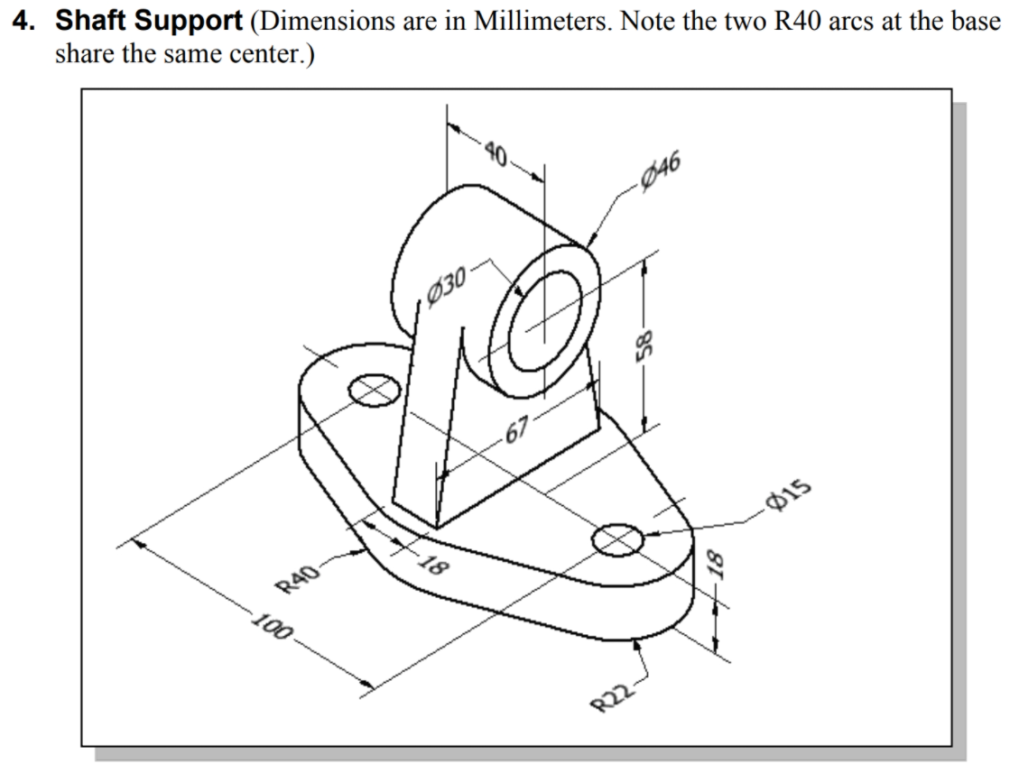 In Autocad, Draw a 3-view orthographic (front, ﻿top | Chegg.com