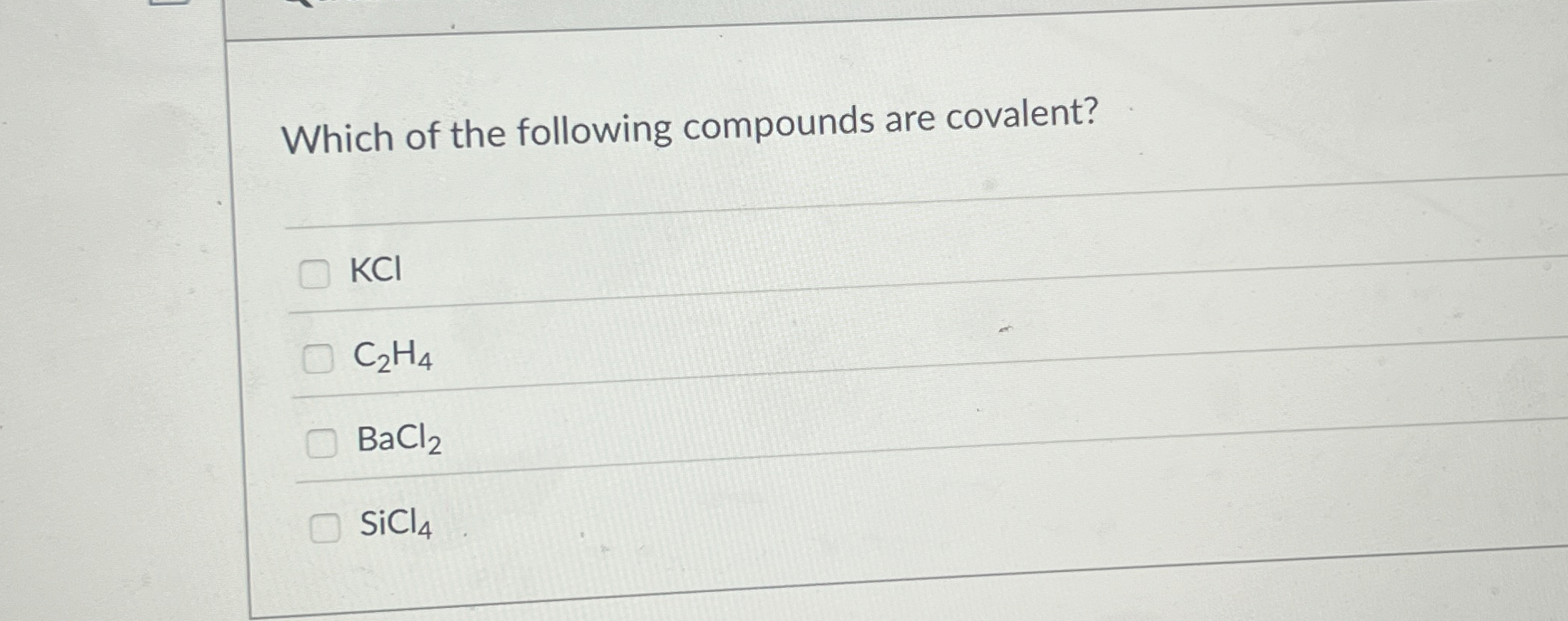 Solved Which of the following compounds are | Chegg.com