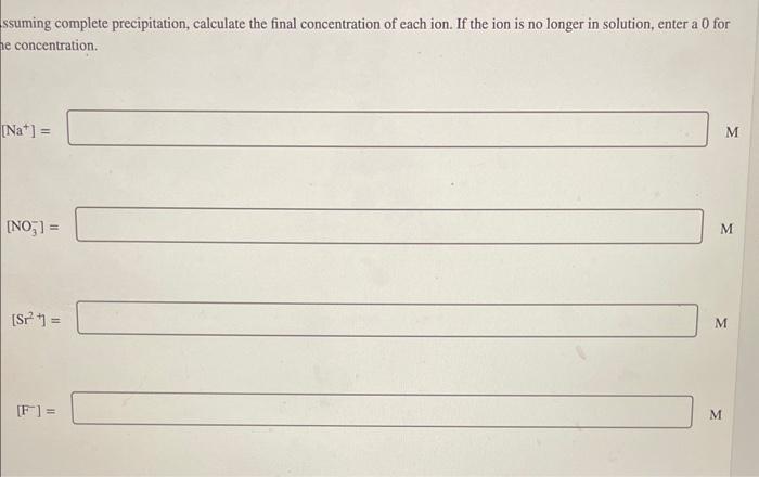 Solved A 180.0 mL solution of 2.851M strontium nitrate is | Chegg.com