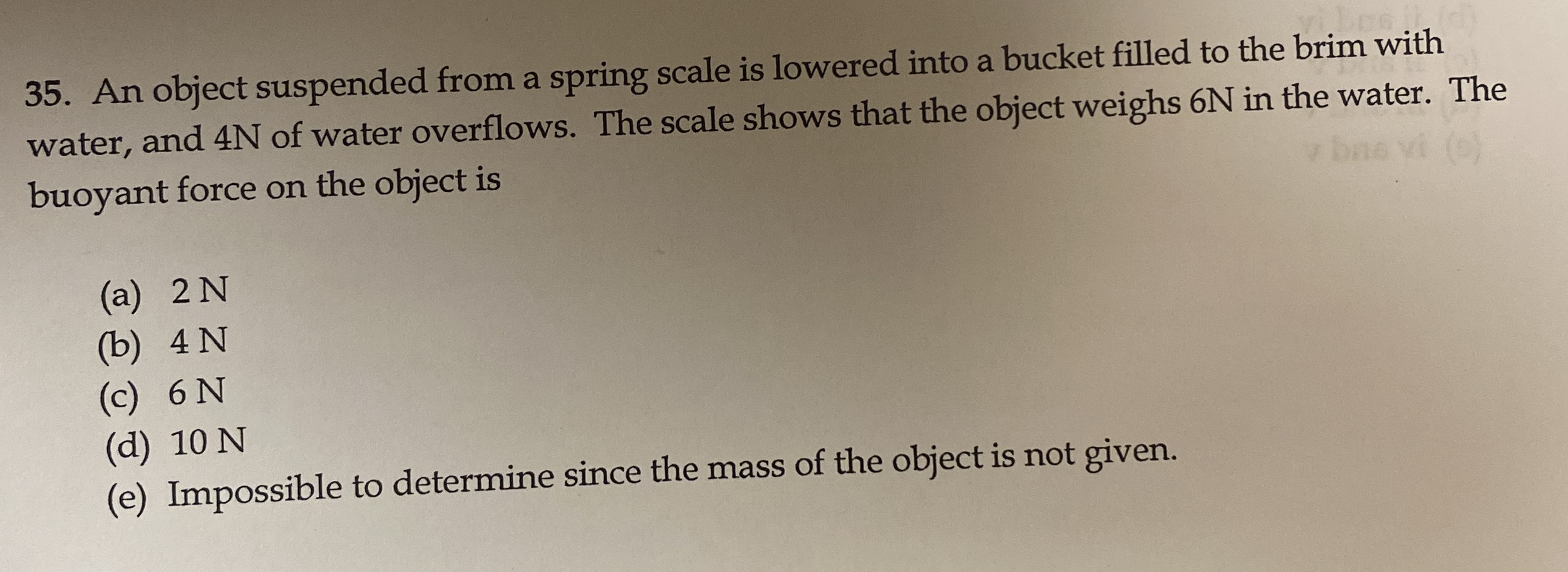 Solved An object suspended from a spring scale is lowered | Chegg.com