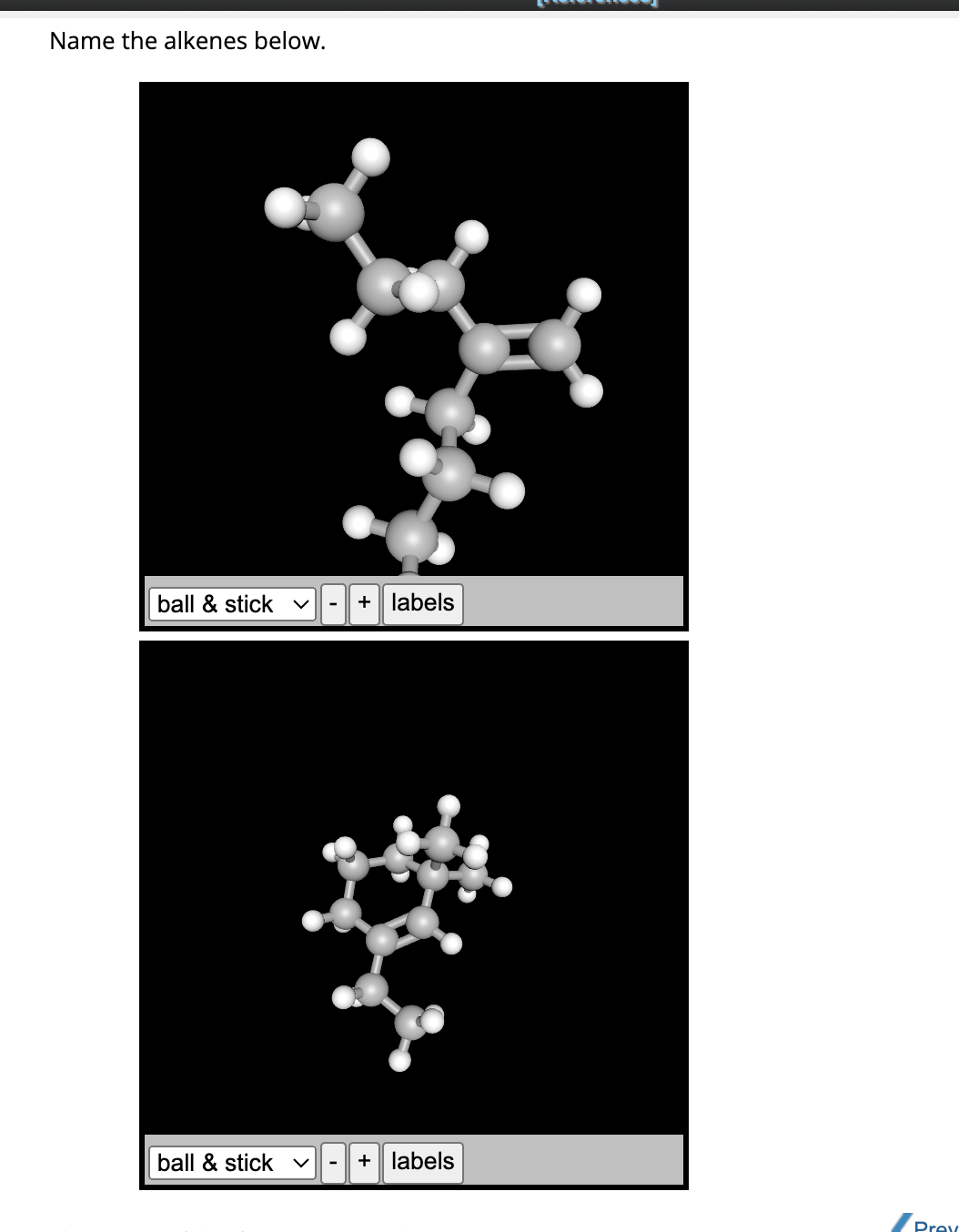 Solved Name the alkenes below. Name the alkenes below.Name | Chegg.com