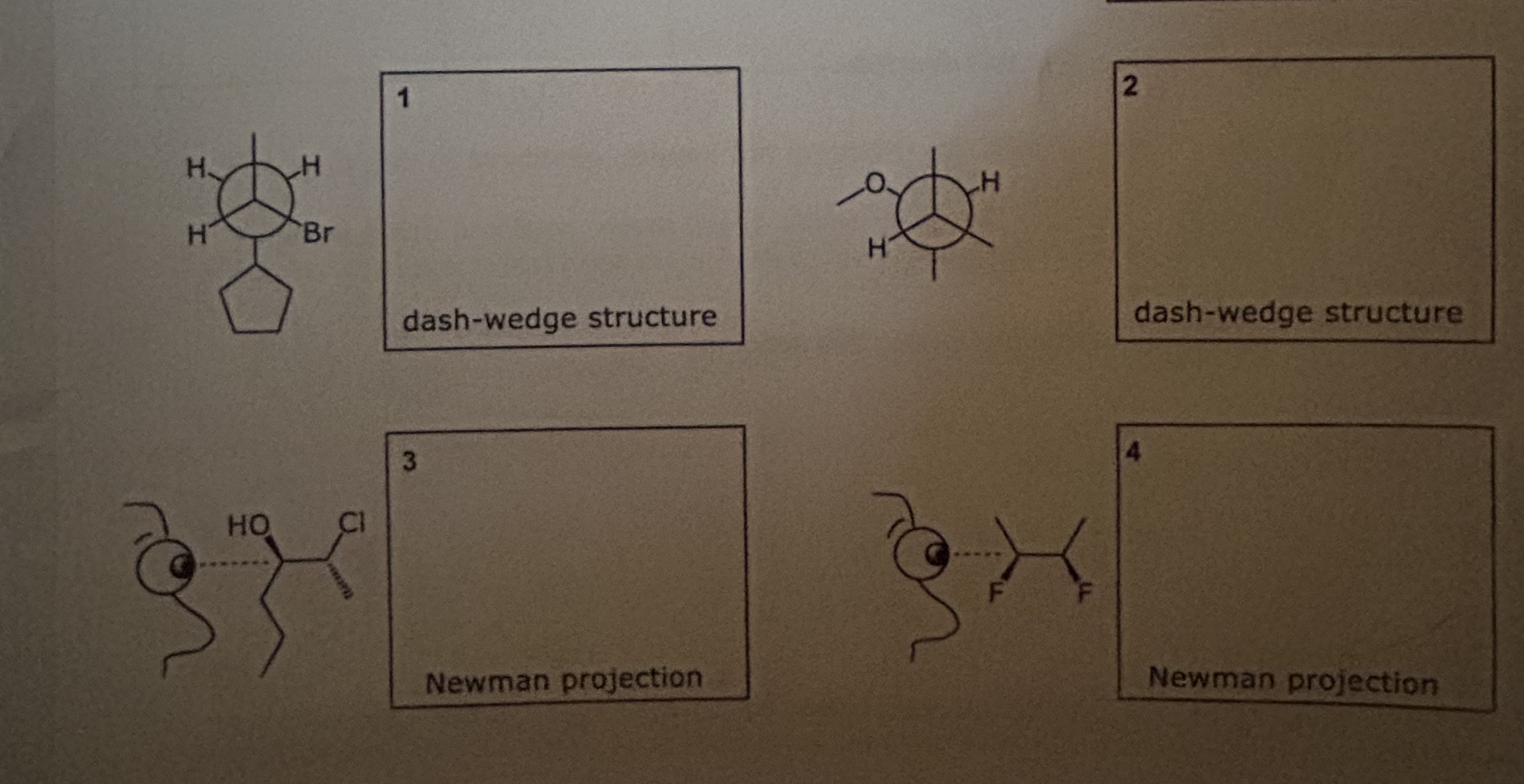 Solved For each compound, draw the missing newman projection | Chegg.com
