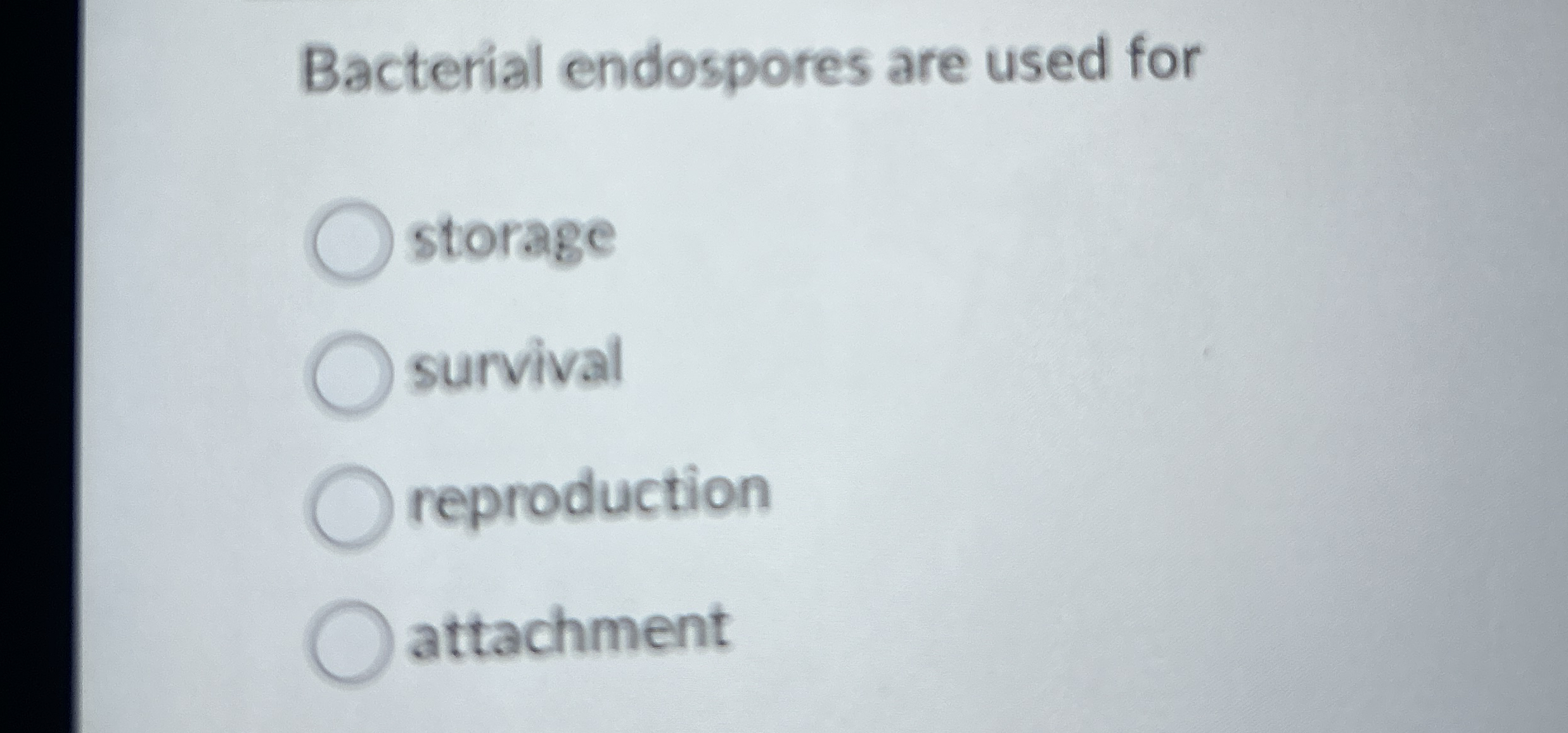 Solved Bacterial endospores are used | Chegg.com