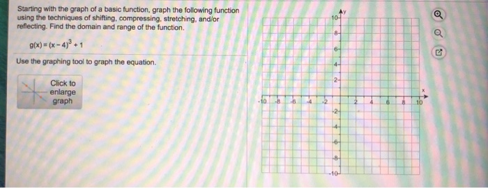Solved Starting with the graph of a basic function, graph | Chegg.com