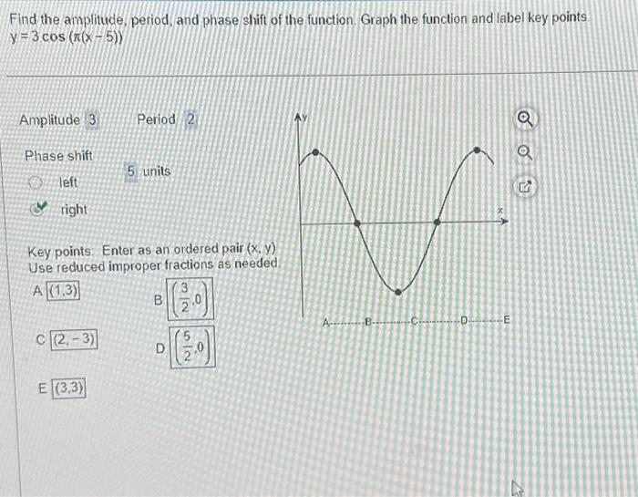 Solved ← Find an equation for the graph in either the form y | Chegg.com