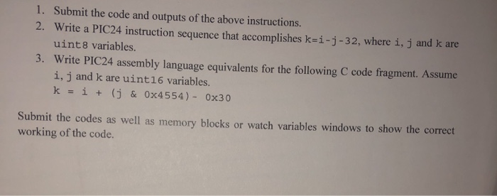 PRACTICE SESSION - MICROCONTROLLERS Using MPLAB XIDE, | Chegg.com