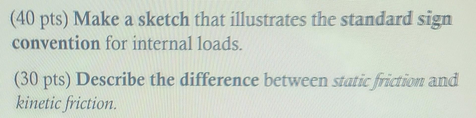 Solved (40 pts) Make a sketch that illustrates the standard | Chegg.com